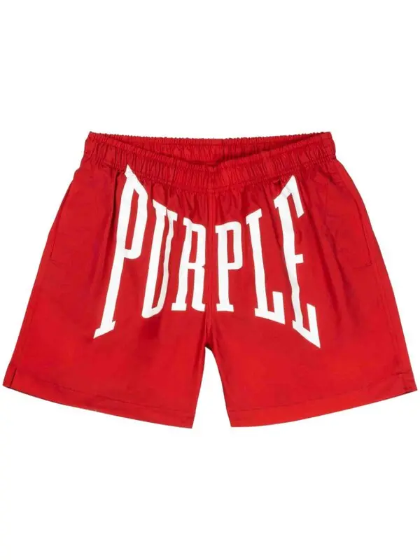 PURPLE BRAND Uppercut All Round Shorts - Red