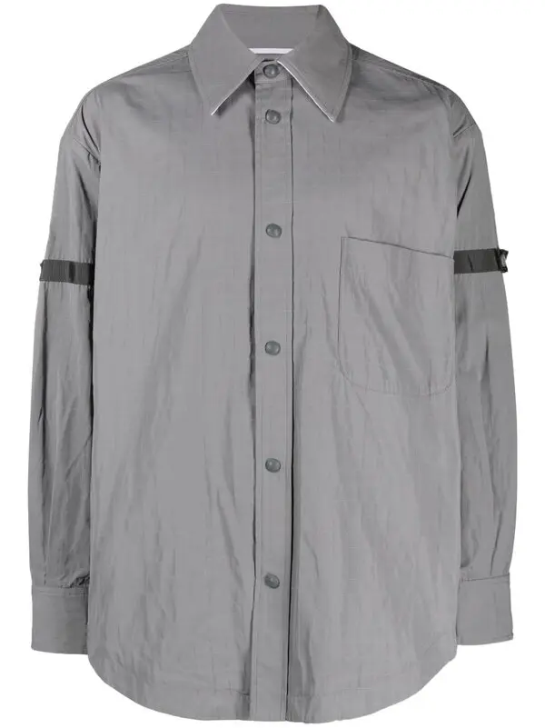Thom Browne Button-fastening Shirt Jacket - Grey