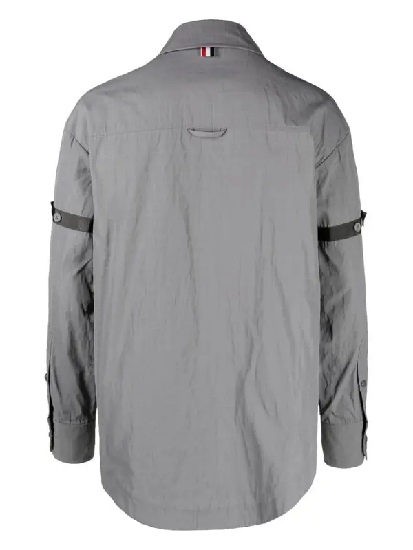 Thom Browne Button-fastening Shirt Jacket - Grey