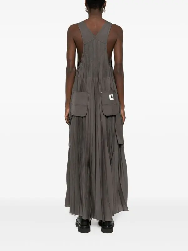 Sacai X Carhartt Wip Suiting Bonding Dress - Green | Editorialist
