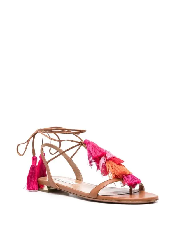 AQUAZZURA Capri Tassel-detail Sandals