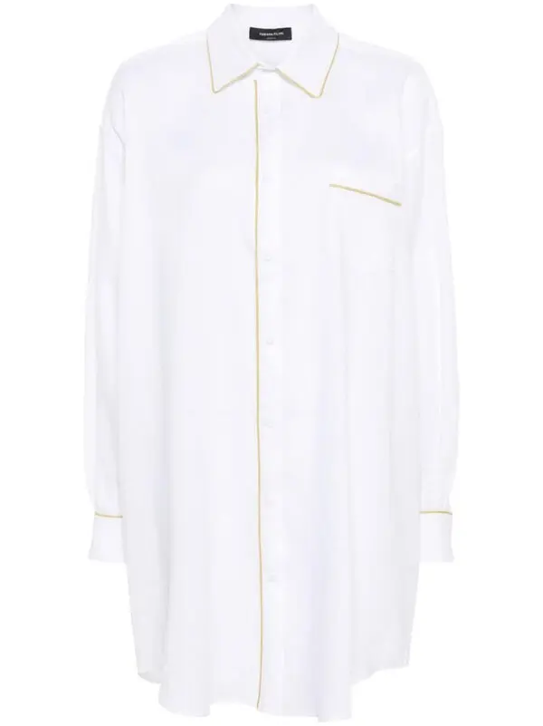 Fabiana Filippi Contrast-trim Linen Shirt