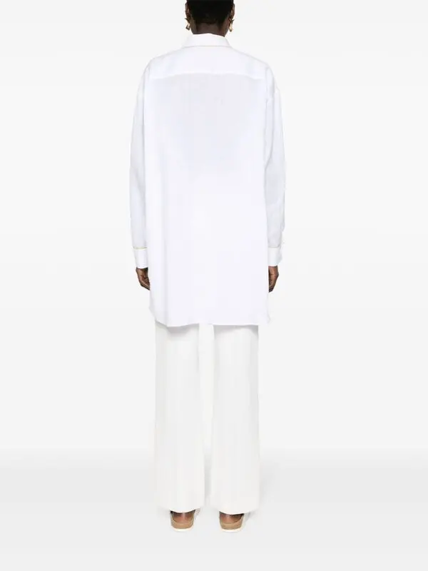 Fabiana Filippi Contrast-trim Linen Shirt