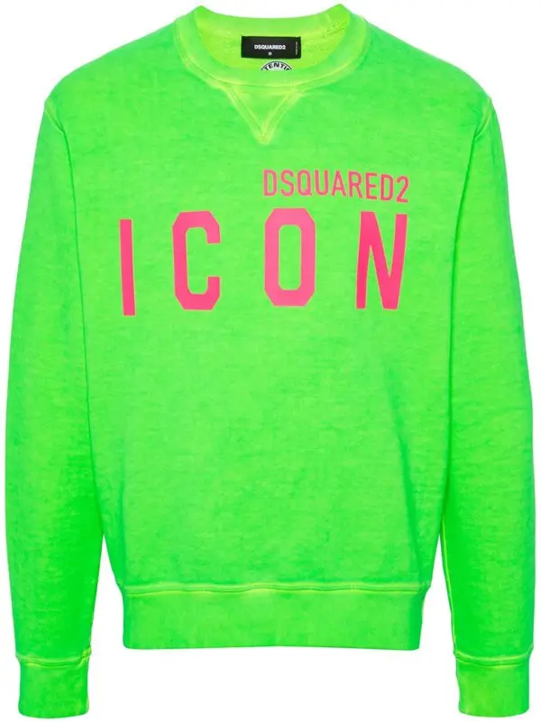 Dsquared2 Logo-print Cotton Sweatshirt - Green