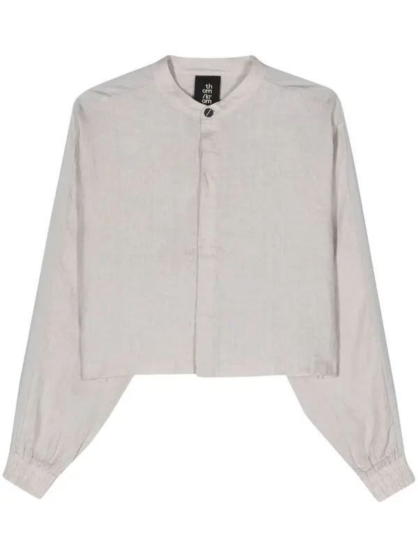 THOM KROM Cropped Linen Shirt