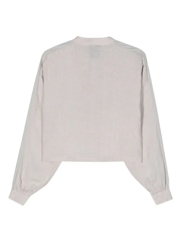 THOM KROM Cropped Linen Shirt