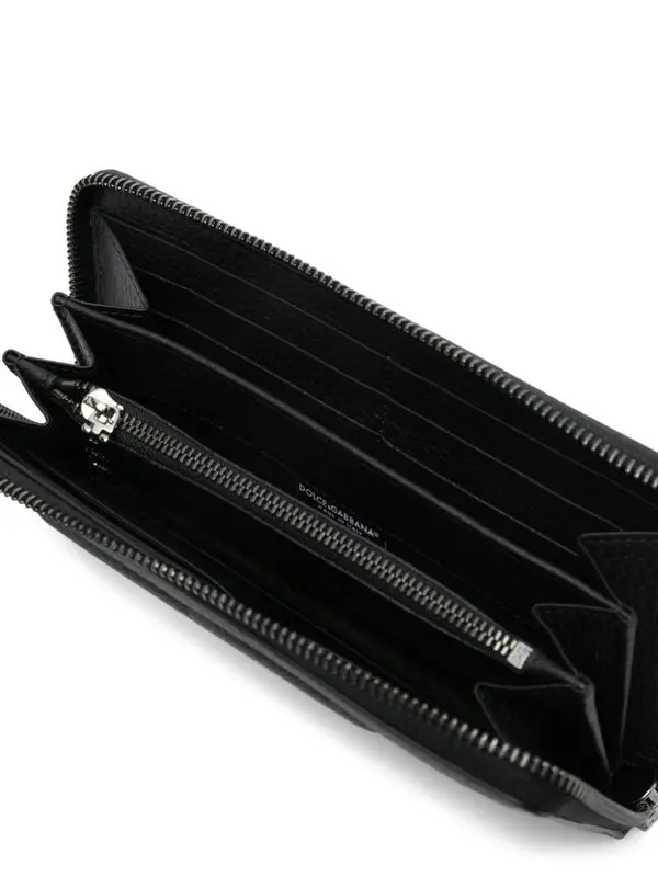 Dolce & Gabbana Embossed-logo Leather Wallet