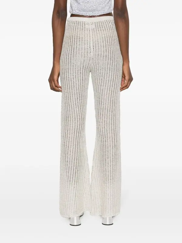FORTE_FORTE Crochet Knit Palazzo Trousers