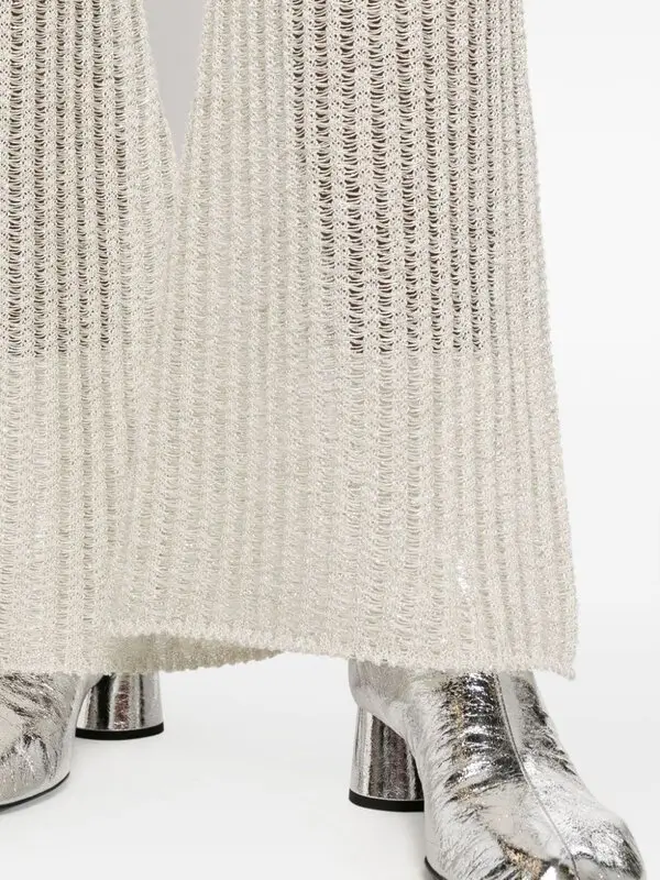 FORTE_FORTE Crochet Knit Palazzo Trousers