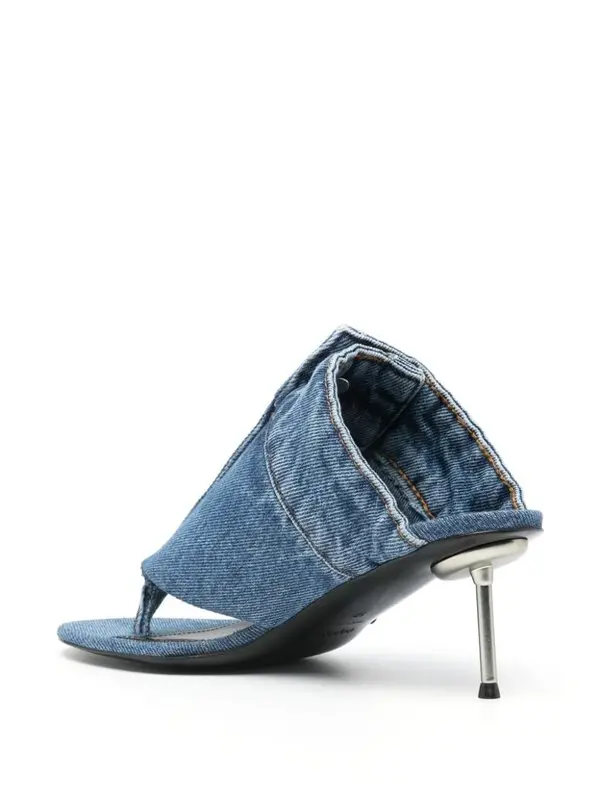 Coperni 70mm Denim Sandals - Blue
