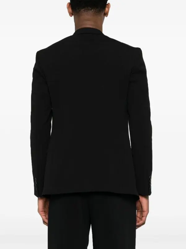 Dolce & Gabbana Single-breasted Textured Blazer - Black