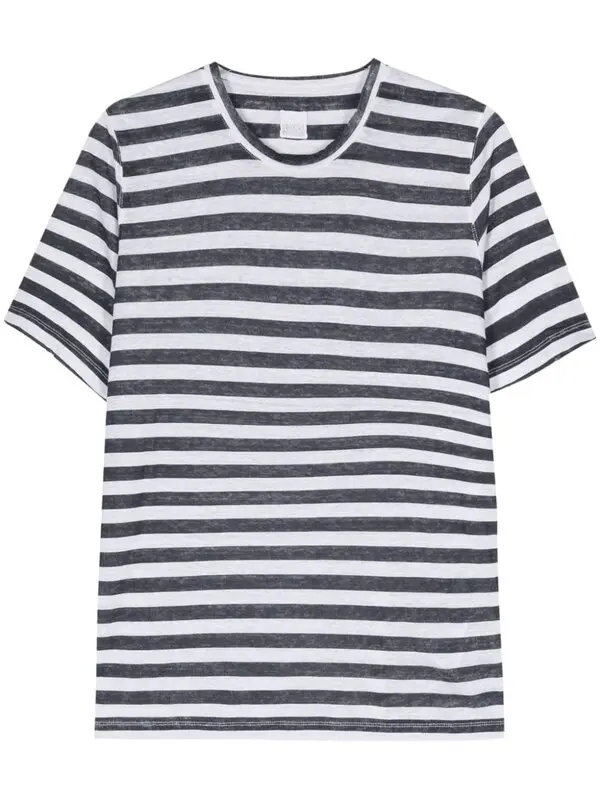 120% Lino Linen Striped T-shirt