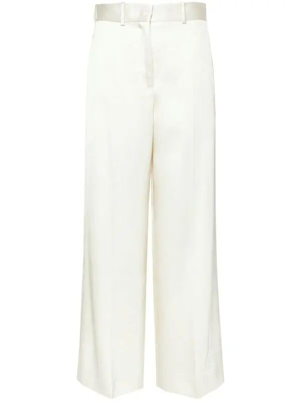 JIL SANDER High-rise Palazzo Trousers - Neutrals