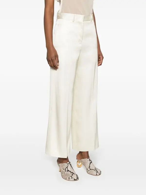 JIL SANDER High-rise Palazzo Trousers - Neutrals