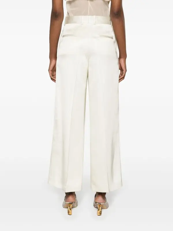 JIL SANDER High-rise Palazzo Trousers - Neutrals