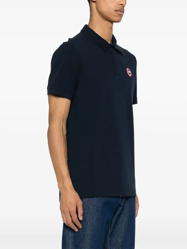 Canada Goose Beckley Cotton Polo Shirt - Blue