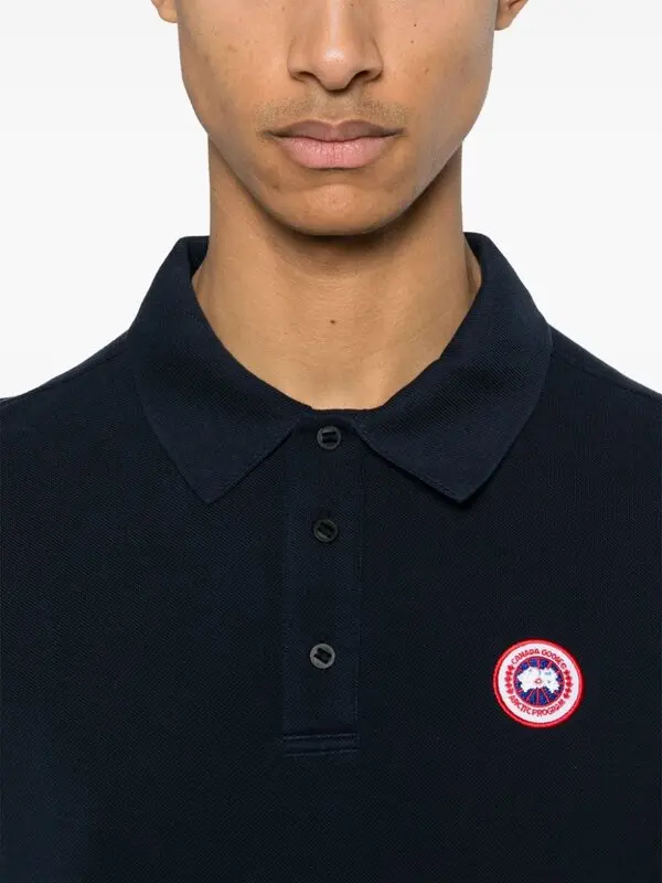 Canada Goose Beckley Cotton Polo Shirt - Blue