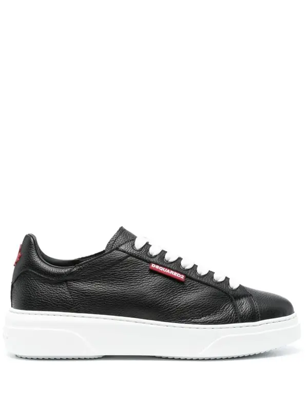 Dsquared2 Bumper Leather Sneakers - Black