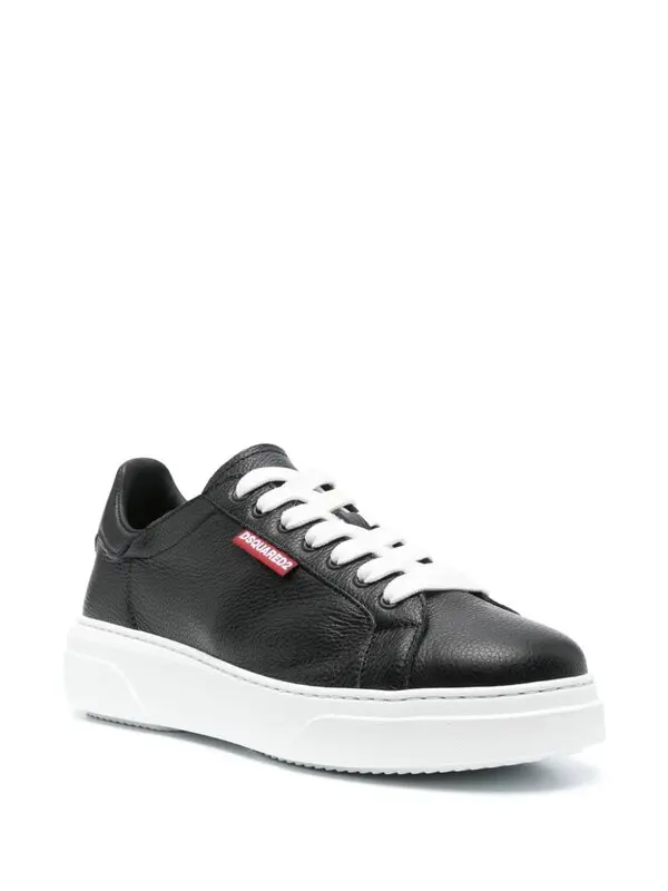 Dsquared2 Bumper Leather Sneakers - Black