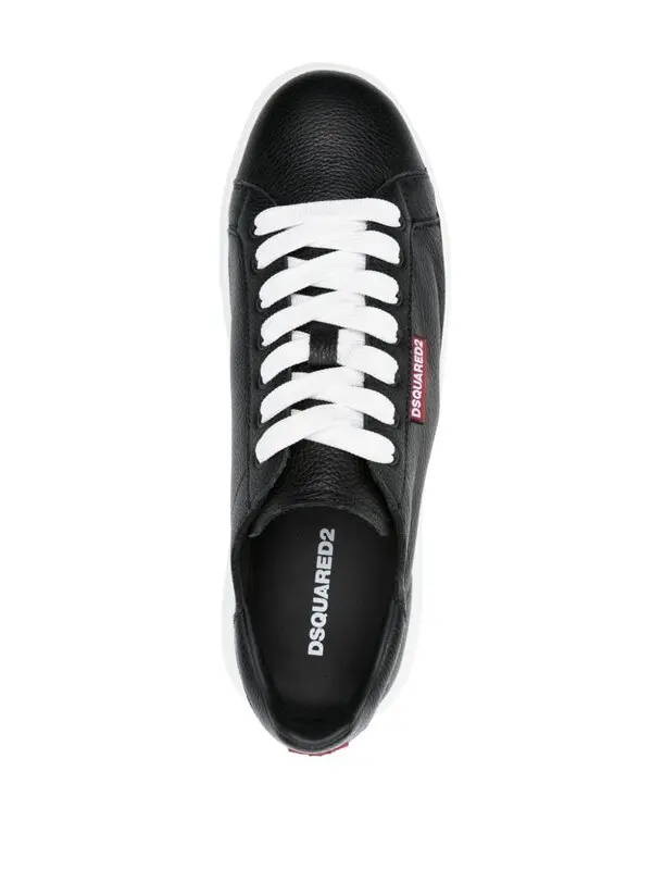 Dsquared2 Bumper Leather Sneakers - Black