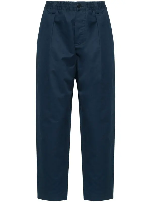 Marni Gabardine Tapered Trousers - Blue