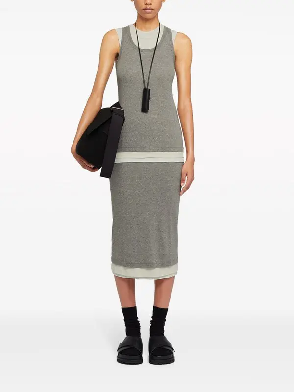 JIL SANDER Layered Tank Top - Grey