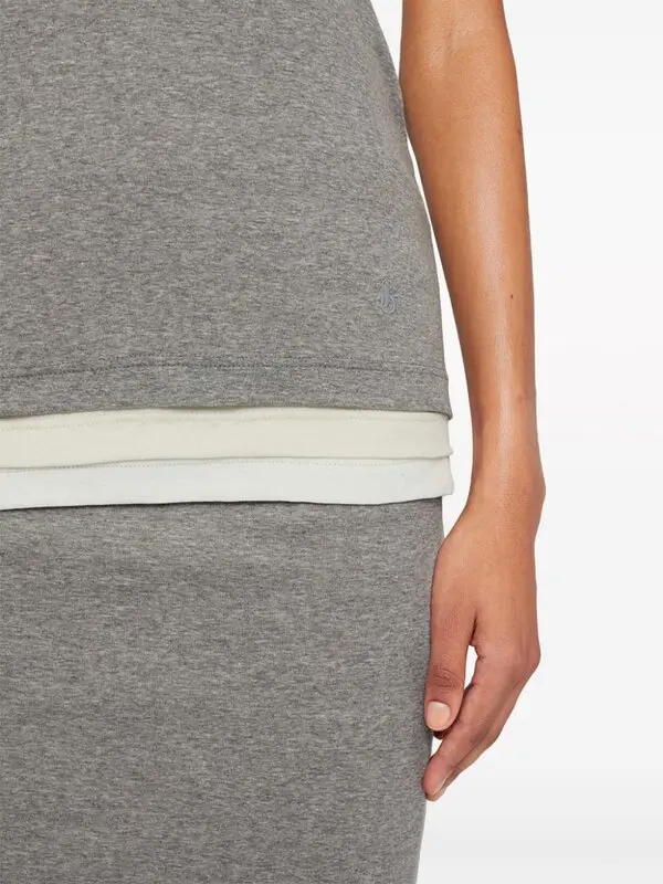 JIL SANDER Layered Tank Top - Grey