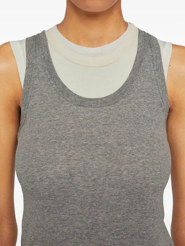 JIL SANDER Layered Tank Top - Grey