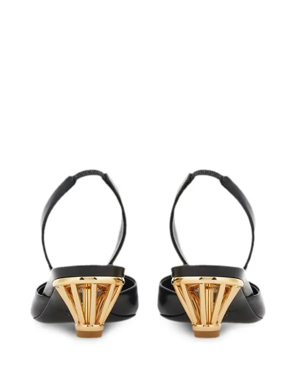 FERRAGAMO Cage-heel Slingback Pumps