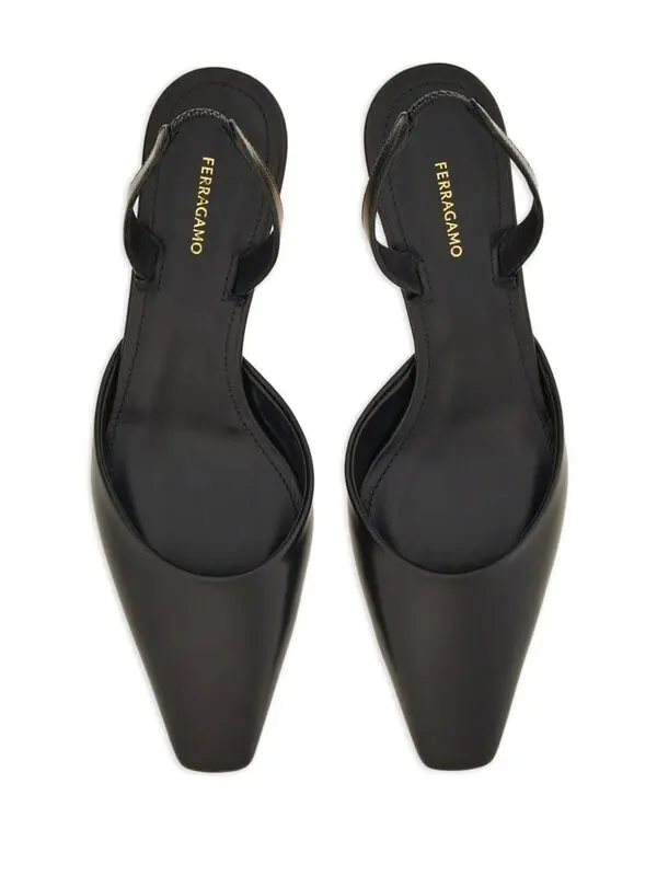 FERRAGAMO Cage-heel Slingback Pumps