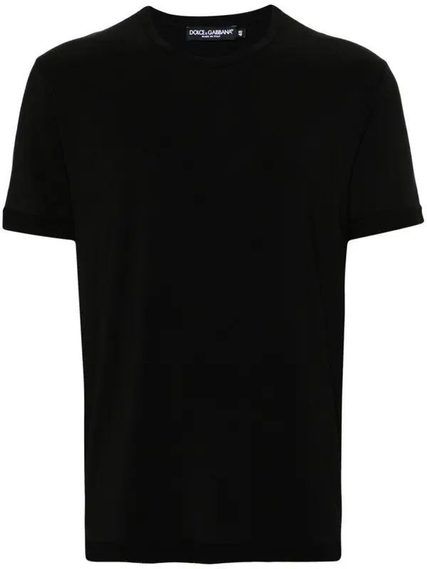 Dolce & Gabbana Crew-neck Short-sleeve T-shirt - Black