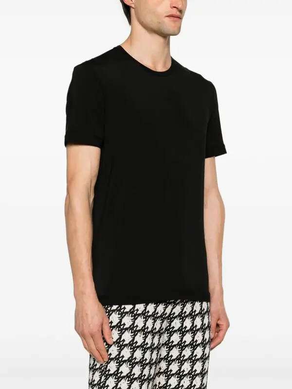 Dolce & Gabbana Crew-neck Short-sleeve T-shirt - Black