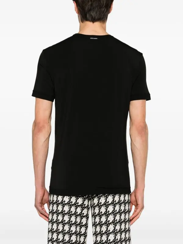 Dolce & Gabbana Crew-neck Short-sleeve T-shirt - Black