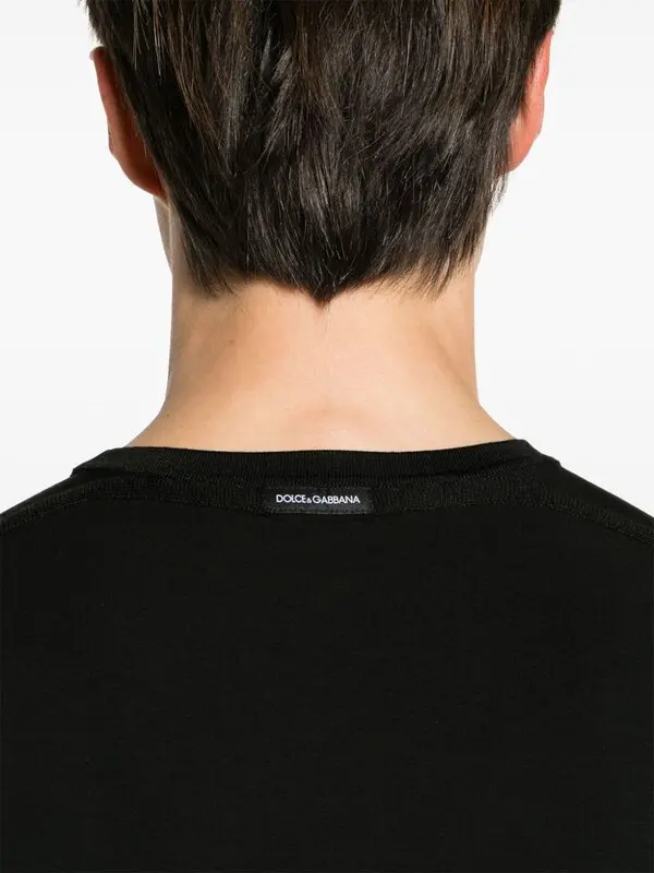 Dolce & Gabbana Crew-neck Short-sleeve T-shirt - Black