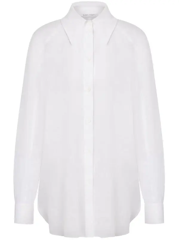 Alberta Ferretti Semi-sheer Cotton Shirt