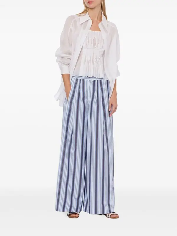 Alberta Ferretti Semi-sheer Cotton Shirt