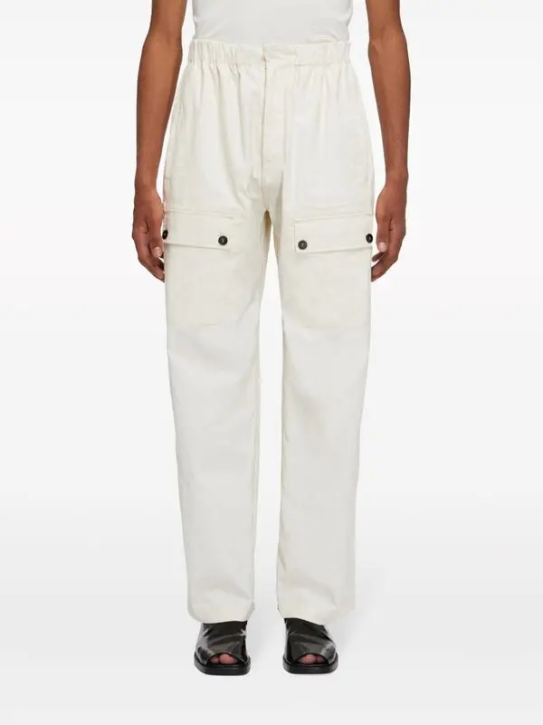 FERRAGAMO Wide-leg Linen Trousers