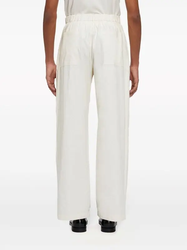 FERRAGAMO Wide-leg Linen Trousers