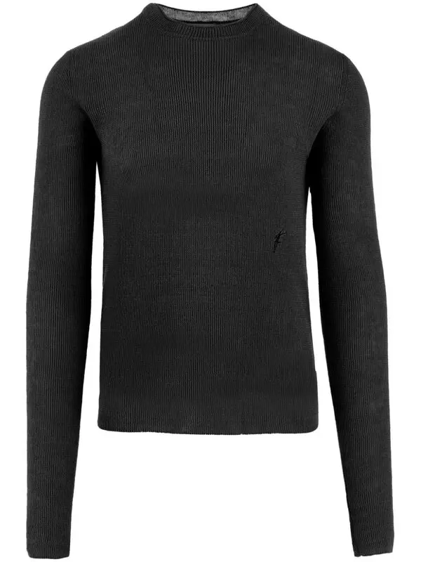 FERRAGAMO Ribbed-knit Linen Jumper