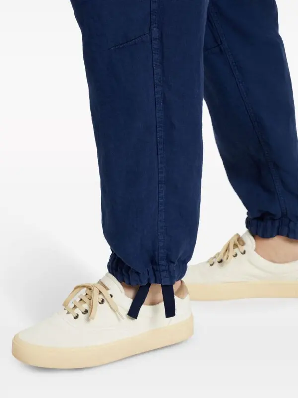 Brunello Cucinelli Dyed Linen Straight-leg Trousers - Blue
