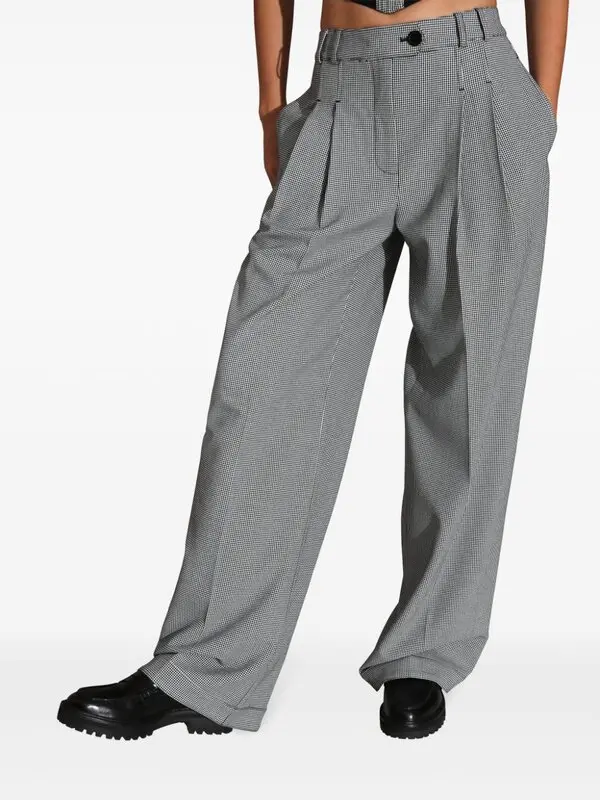 FLEUR DU MAL Houndstooth-pattern Trousers