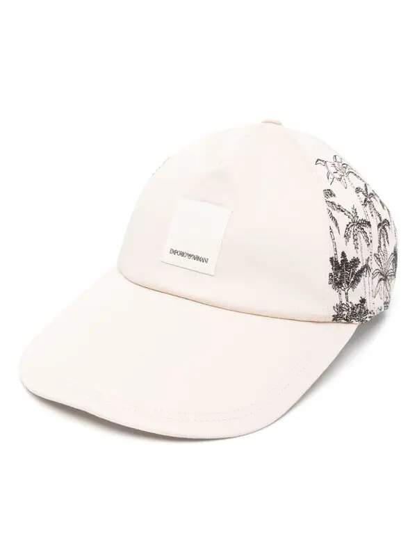 Emporio Armani Embroidered Cotton Baseball Cap