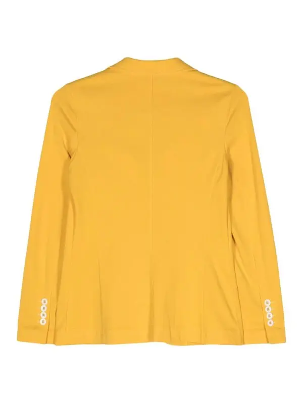 CIRCOLO 1901 Piqué Single-breasted Blazer - Yellow