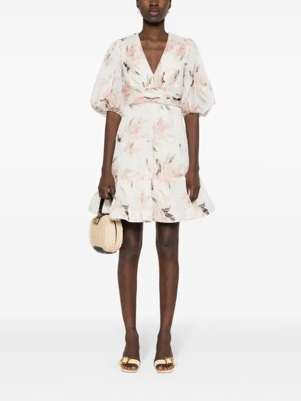 Zimmermann Pleated Midi Dress - Neutrals