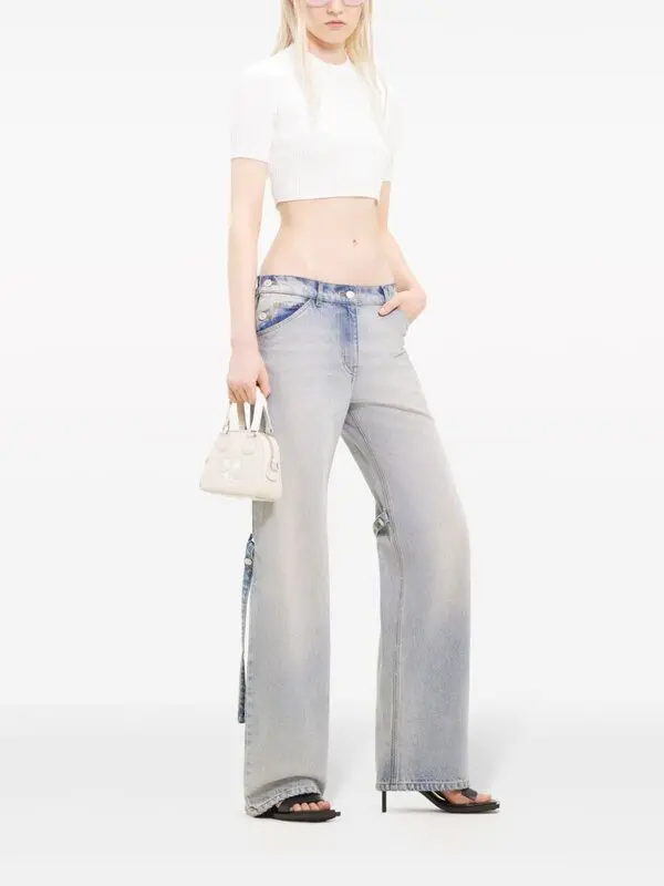 COURREGES Mini Leather Bowling Bag