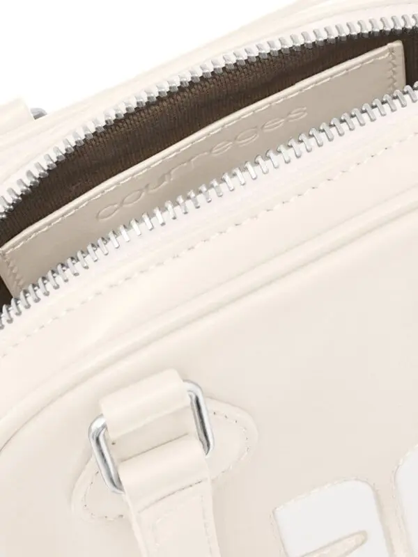 COURREGES Mini Leather Bowling Bag