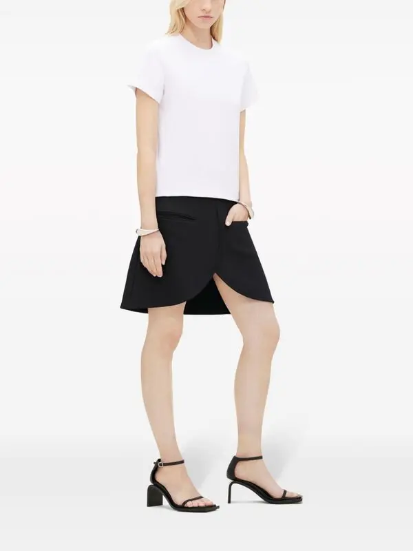 COURREGES Logo-appliqué T-shirt - White