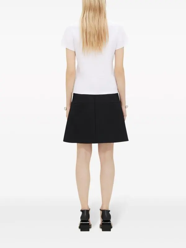 COURREGES Logo-appliqué T-shirt - White