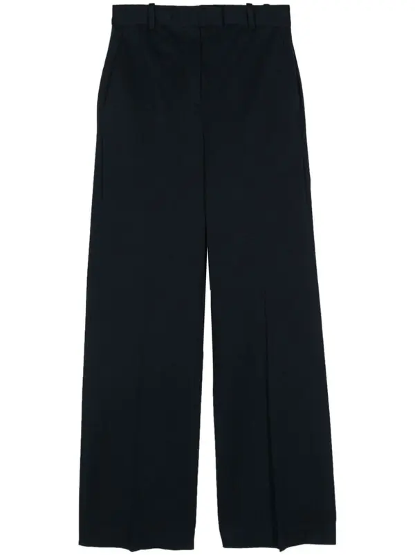 CIRCOLO 1901 Piqué Straight Trousers - Blue