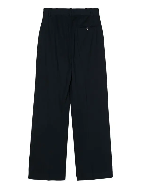 CIRCOLO 1901 Piqué Straight Trousers - Blue